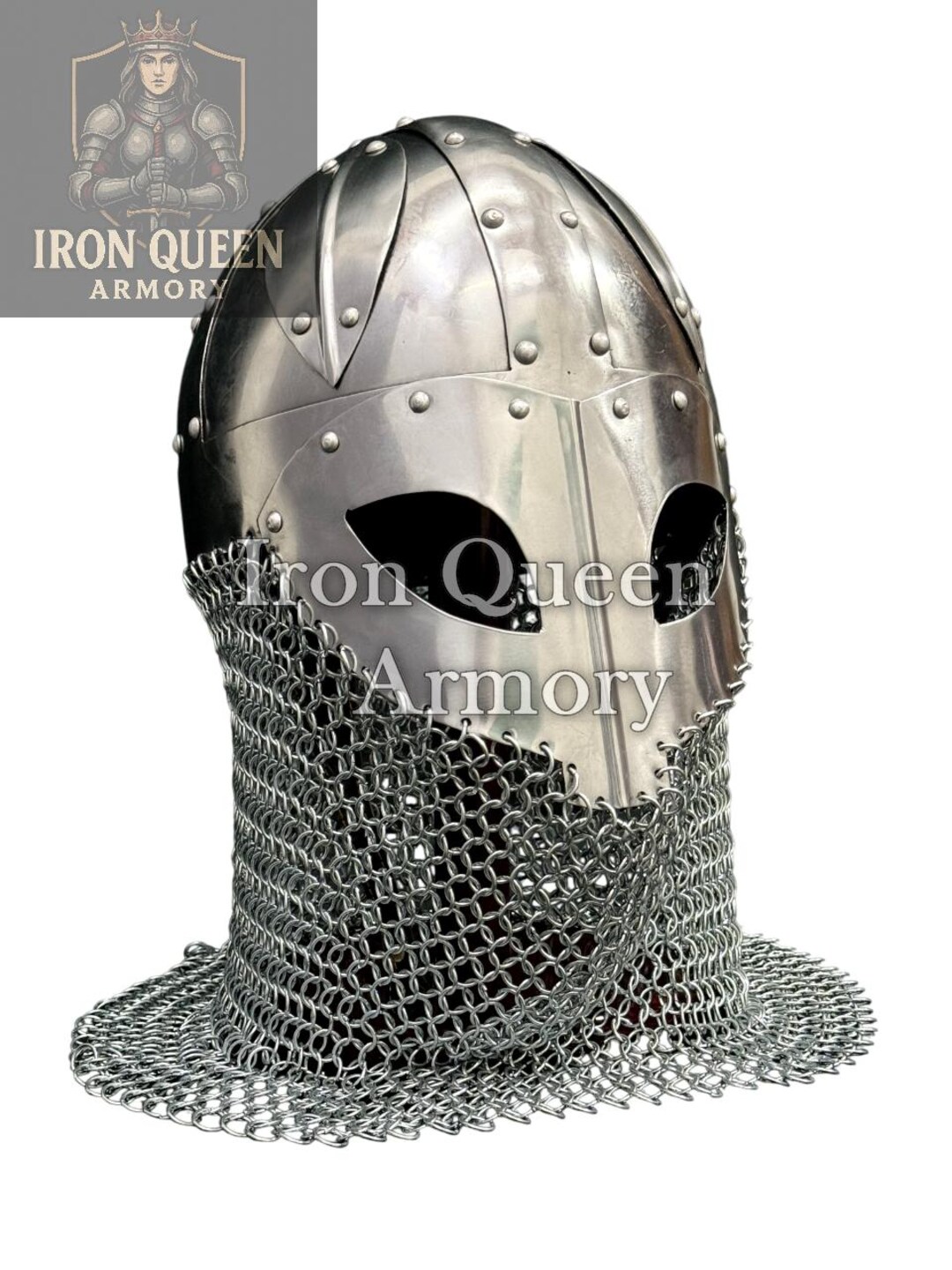 Authentic Norse Helmet With Mail Aventail | SCA LARP Medieval Armor - Etsy
