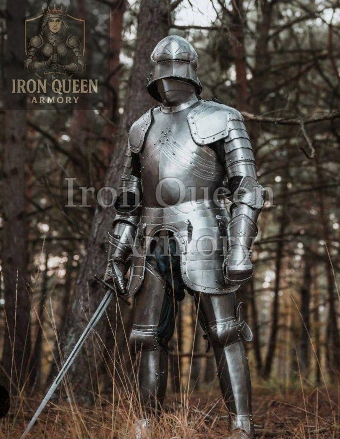 Handcrafted Steel Gothic Full Plate Armor Suit - Custom Fit - Etsy New ...