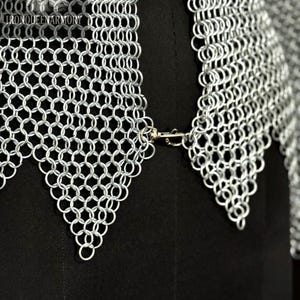 Lady Knight Chainmail Armor/lady Warrior Armor Set/steel Pauldrons and Gorget With Chainmail ...