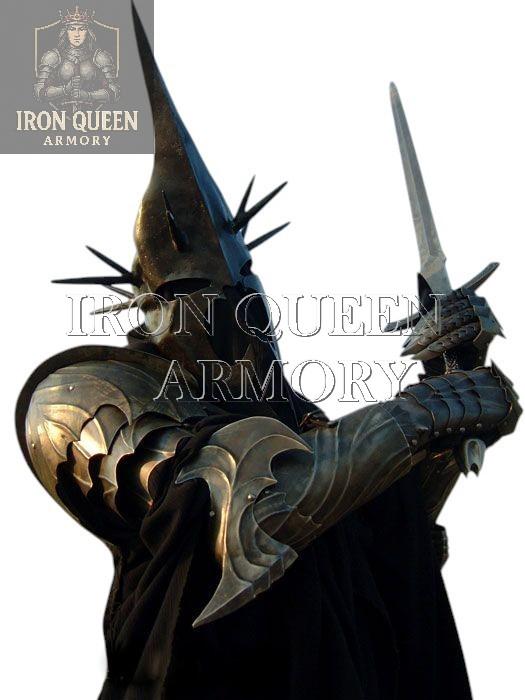 Nazgul Ringwraith Costume: Black Rider Armor, Cloak & Helmet - Etsy