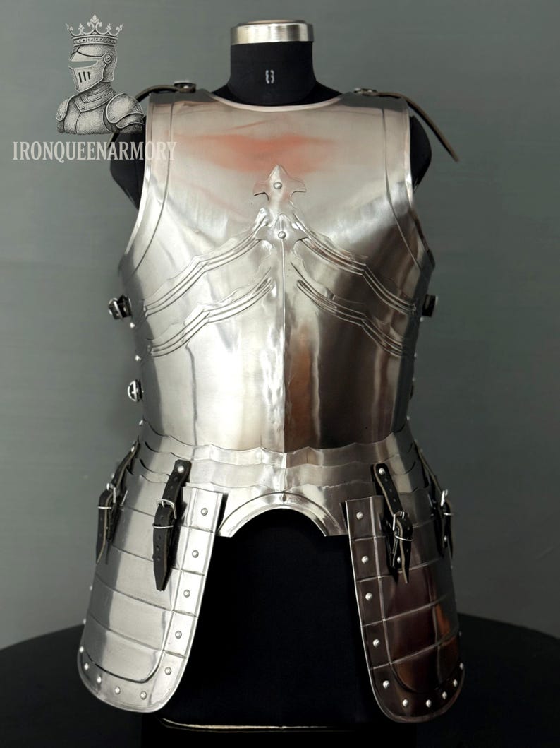 Medieval Knight Steel Breastplate Armor: Gothic Torso & Tassets - LARP ...