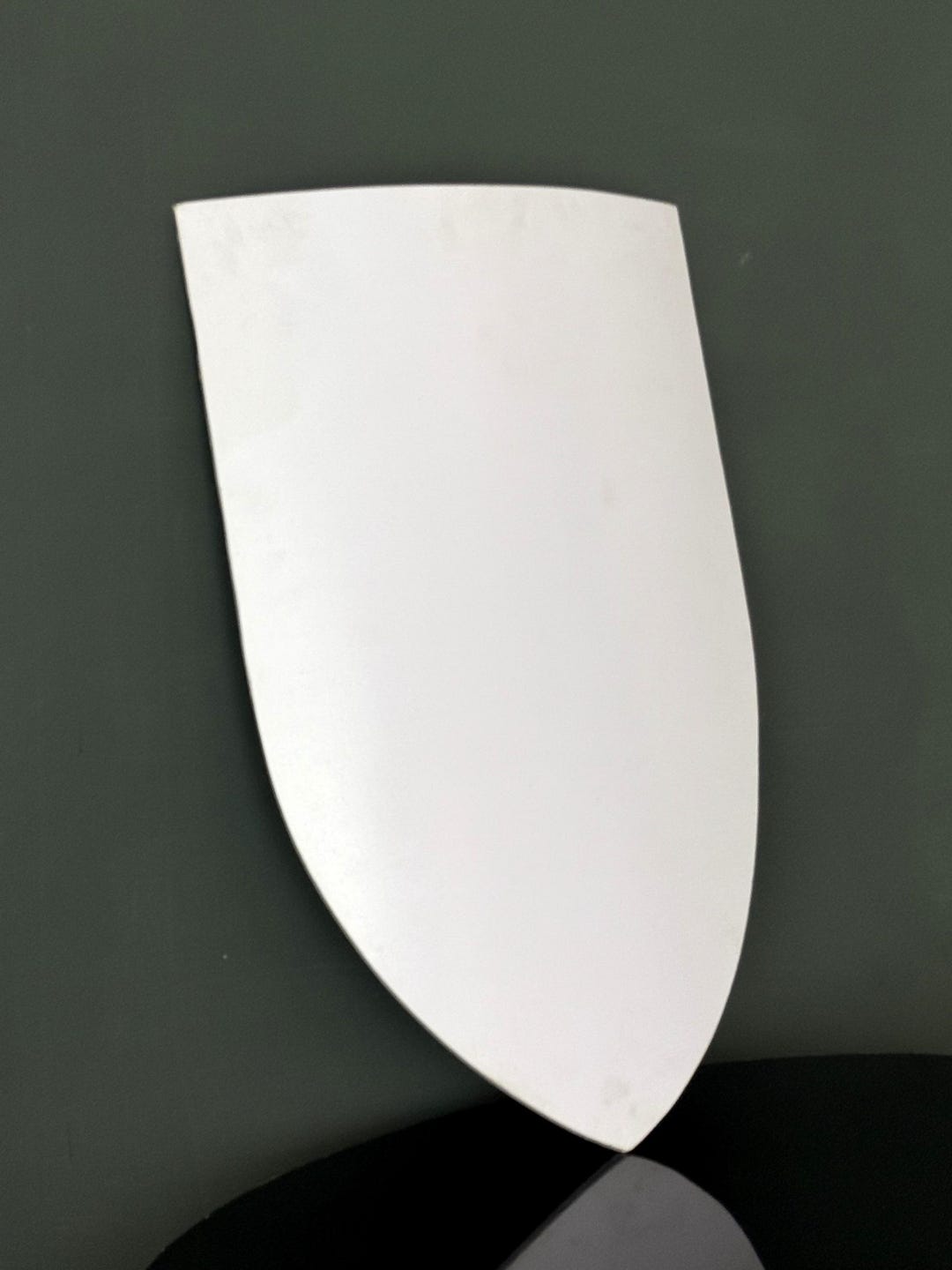 Blank Heater Shield – Paintable Medieval Shield - White Blank Shield ...