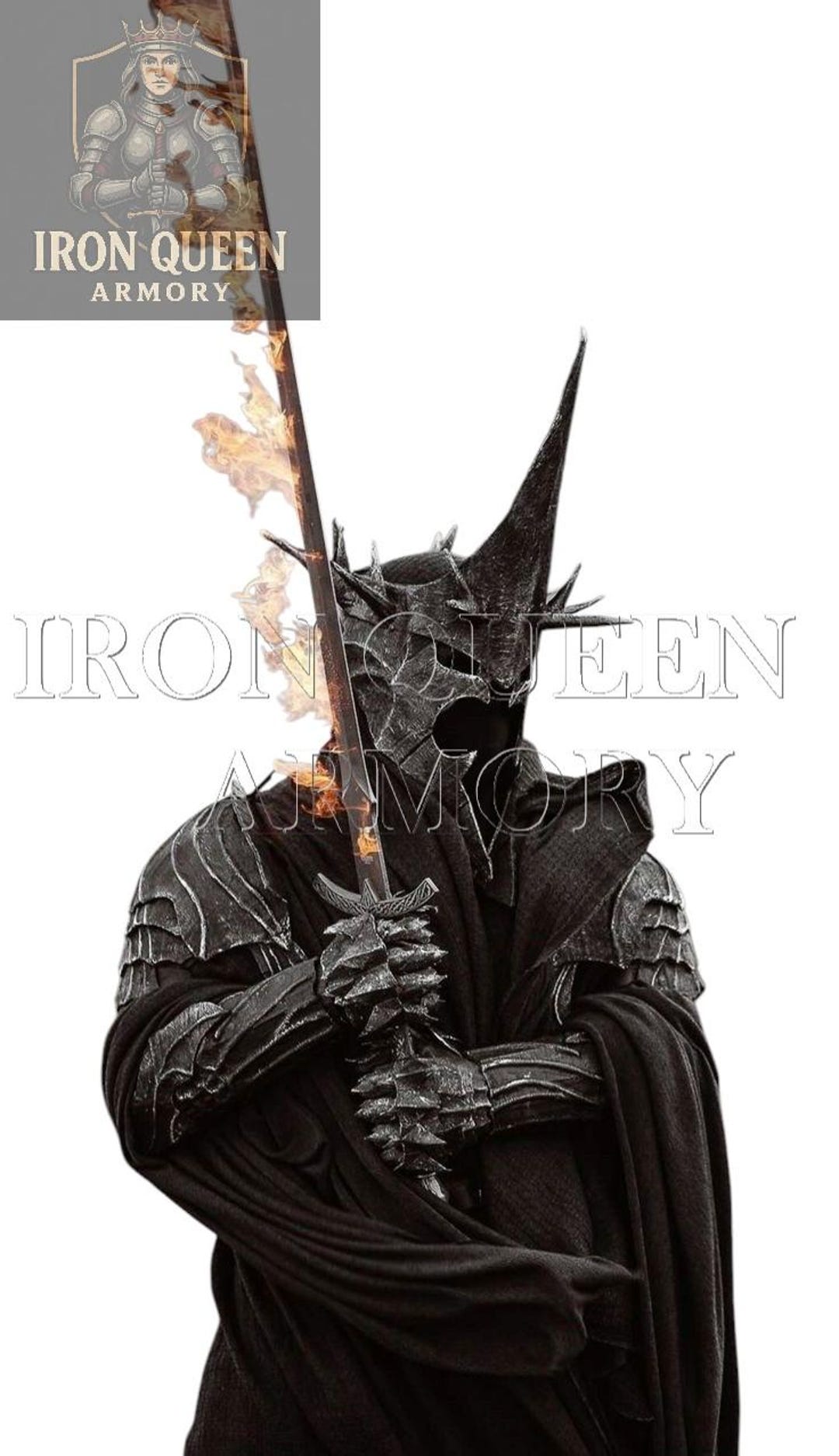 Nazgul Ringwraith Costume: Black Rider Armor, Cloak & Helmet - Etsy