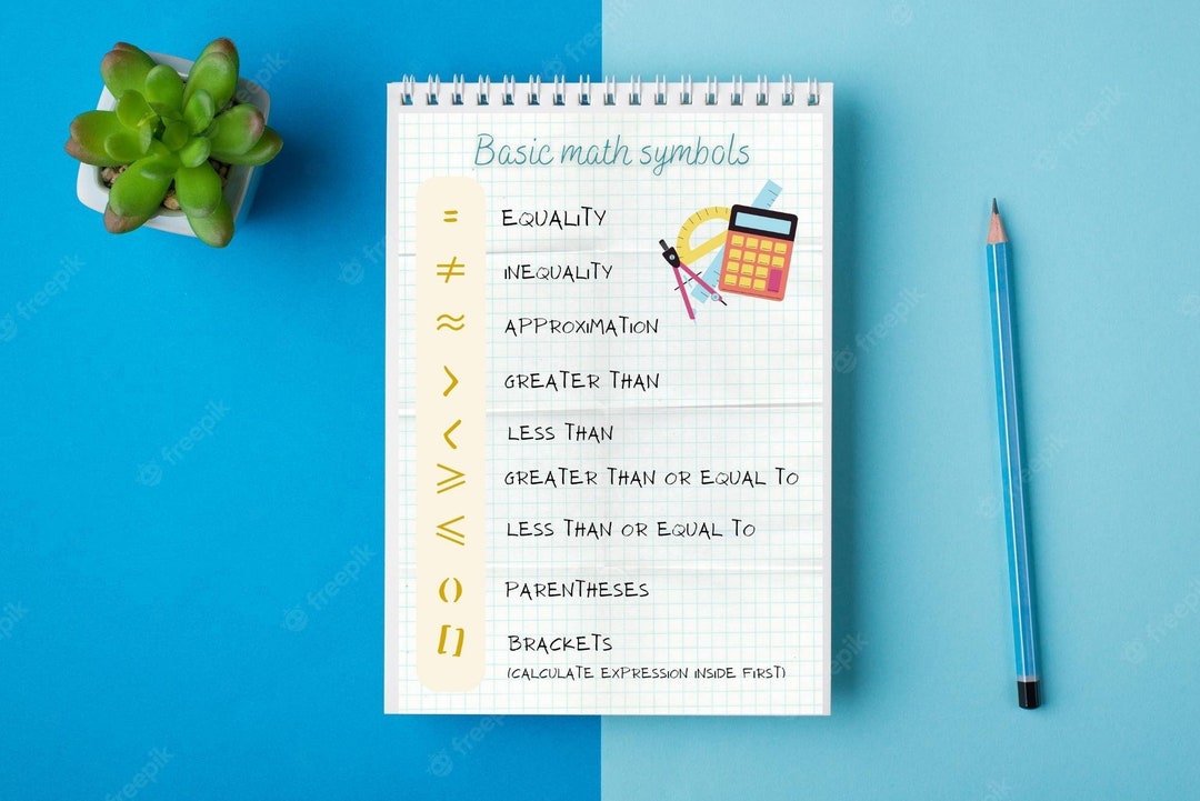 Back to School || MATH SYMBOLS || Printable Math Study Poster ...