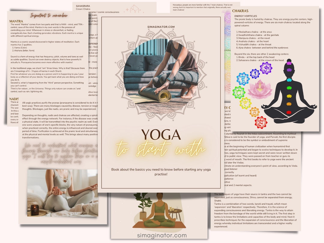Yoga Guide | Digital Book for Beginners | Yoga Gift | Yoga Student ...