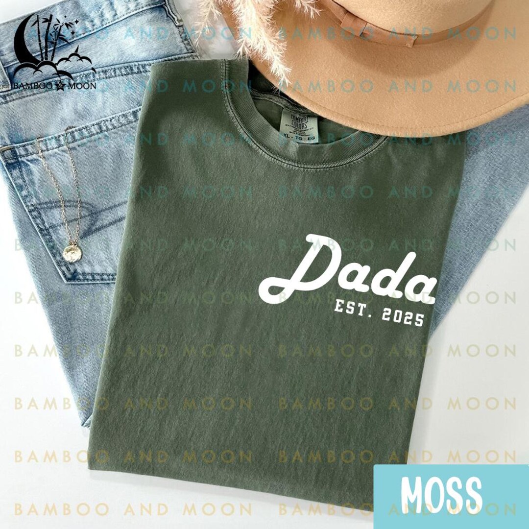 Personalized Dada Shirt, Dada Est 2025 Shirt, Minimalist Dada Shirt ...