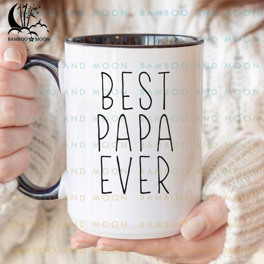Personalized Best Papa Ever Mug, Custom Papa Cup, Gift for Papa TH1181 ...