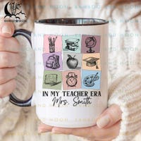 Personalised Teacher Mug, End of Year Teacher Gift, Teacher ...