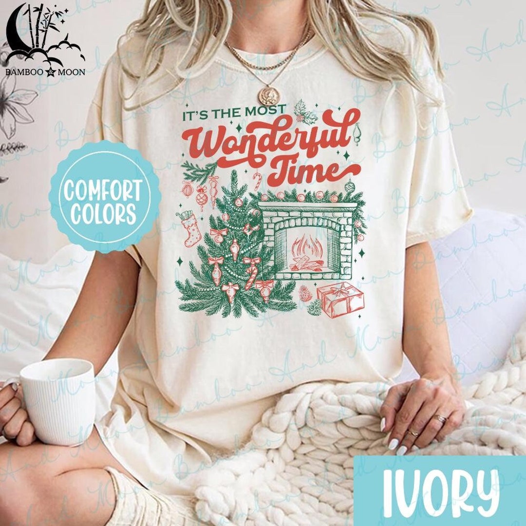 Comfort Colors Christmas Time Shirt, It's the Most Wonderful Time Shirt ...