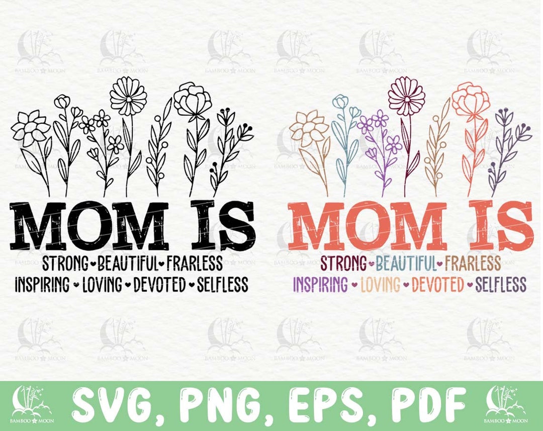 Mom is Strong SVG PNG, Mom Svg, Mother's Day Svg - Etsy