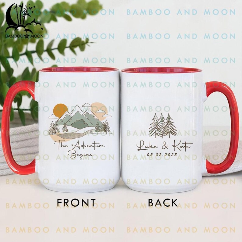 Personalized Adventure Begins Mug, Couple Adventure Mug TH0727 - Etsy