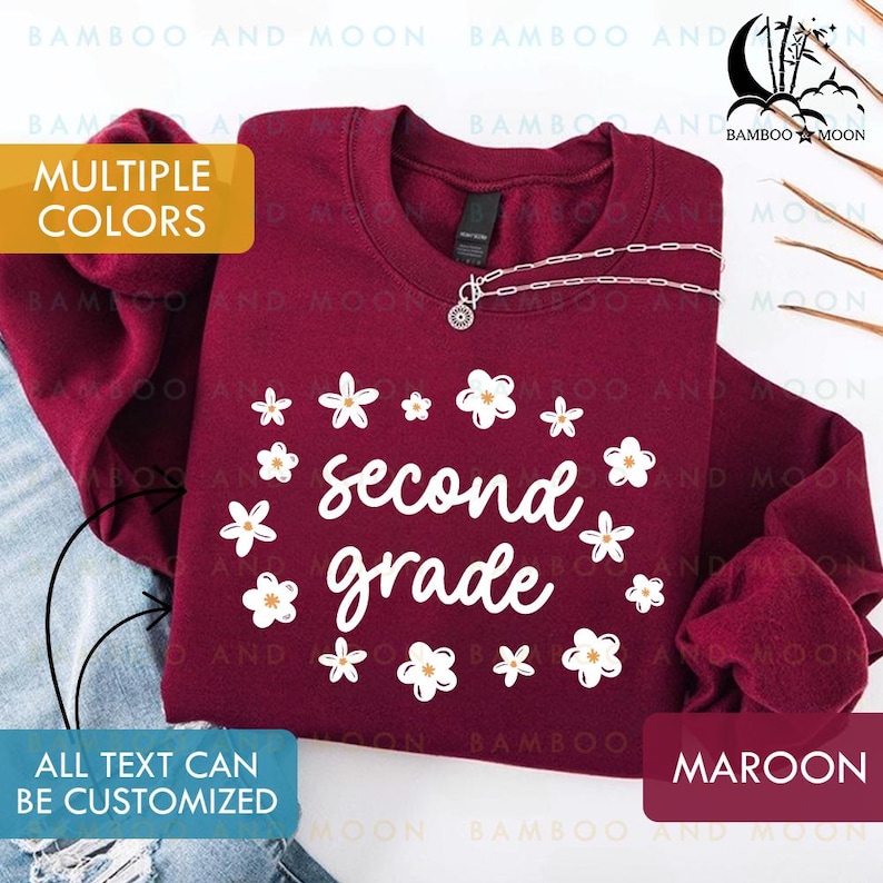 Personalized Second Grade Shirt, Daisy Flower 2nd Grade Shirt ...