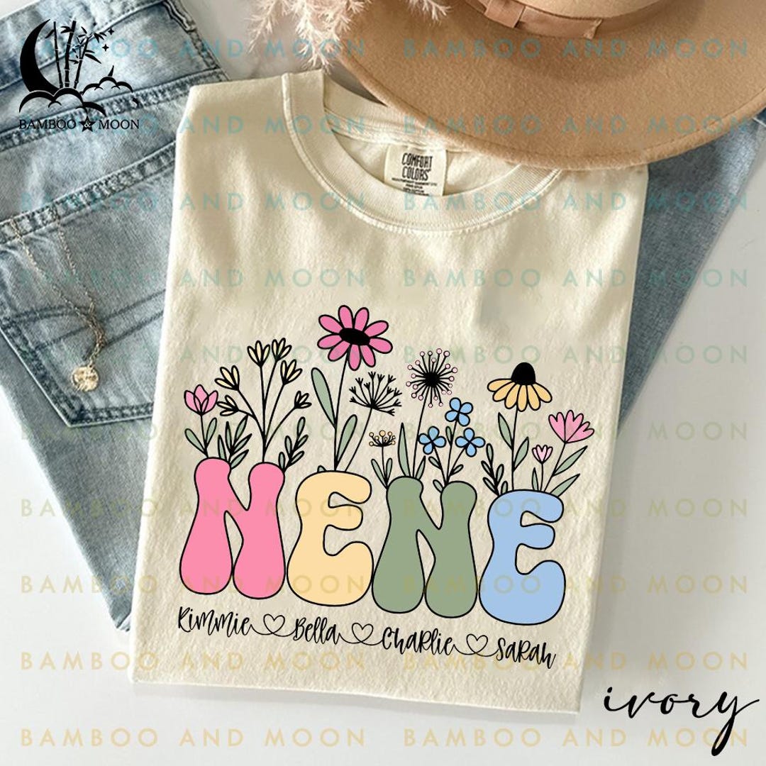 Personalized Groovy Nene Flower Shirt, Groovy Floral Nene Shirt, Groovy ...
