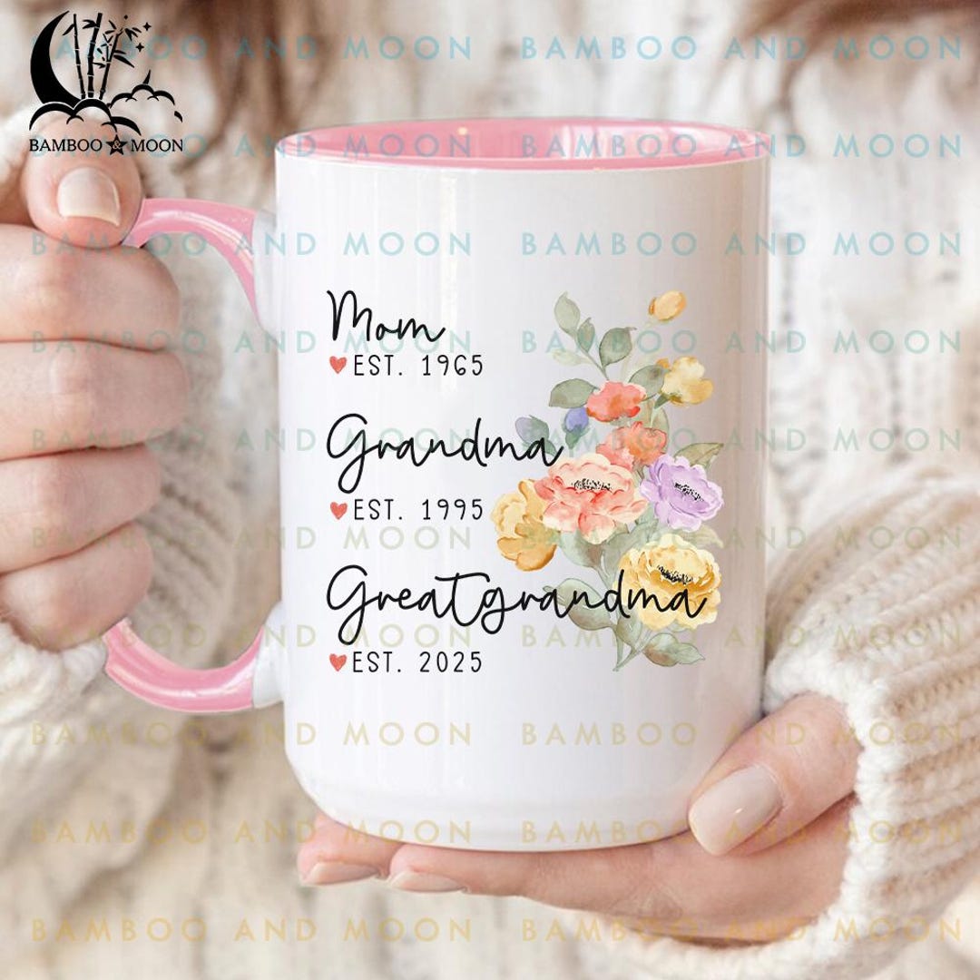 Personalized Mom Grandma Great Grandma Mug, Great Grandma Mug TH0639 - Etsy