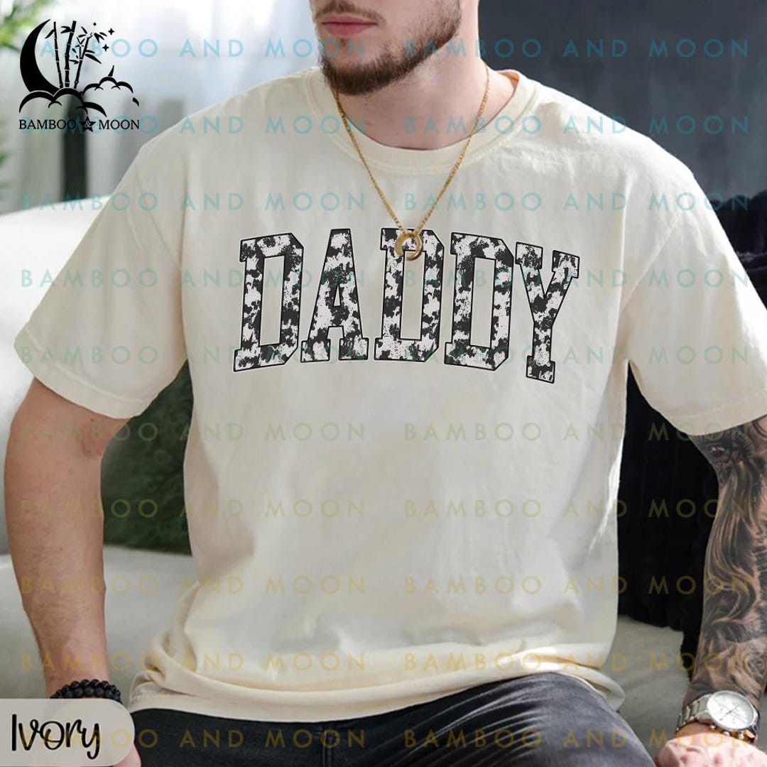 Personalized Daddy Cow Comfort Colors Shirt, Western Father Shirt ...