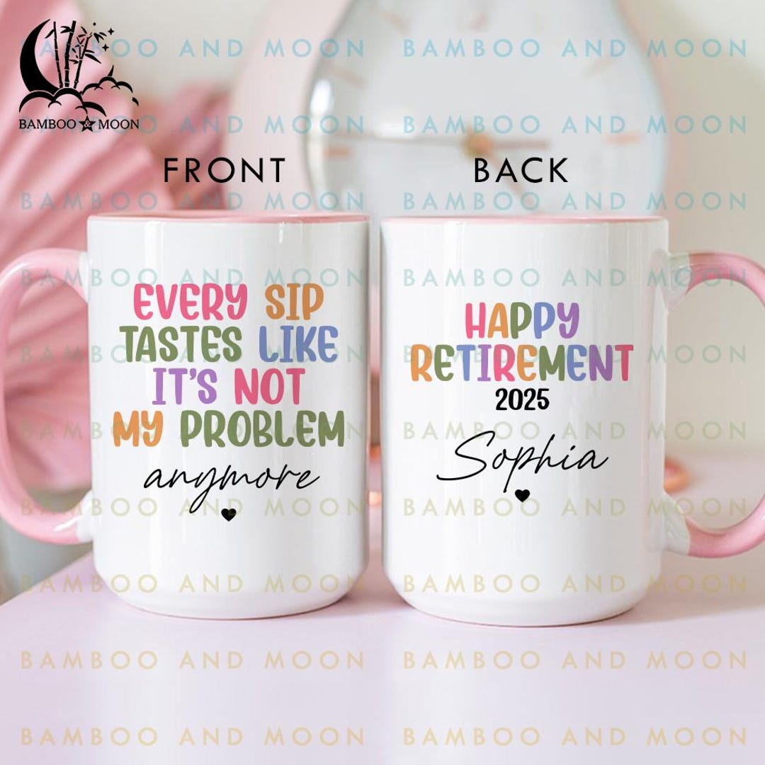 Personalized Retirement Mug, Funny Retirement Gift, Retirement Gift for ...