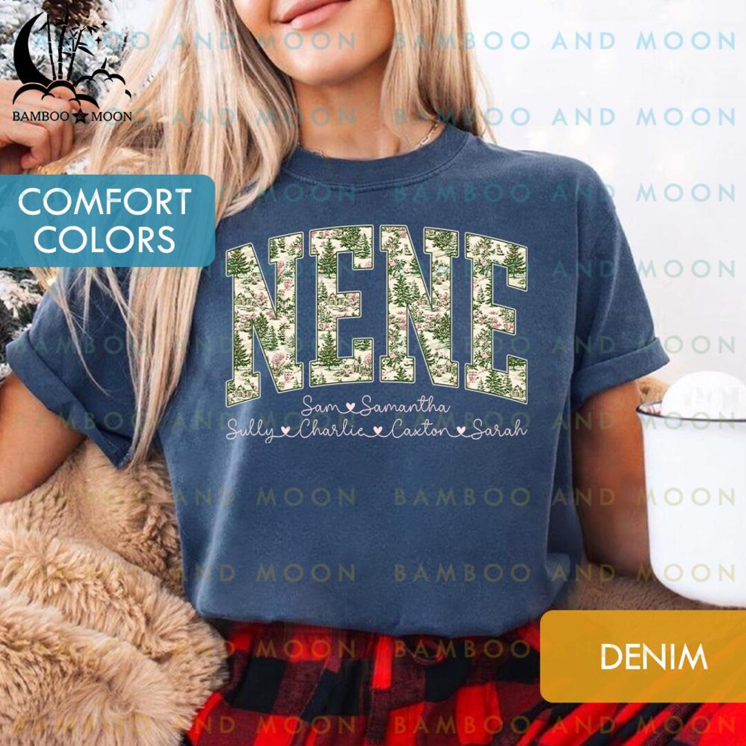 Personalized Toile Nene Christmas Comfort Colors Shirt, Toile Christmas ...