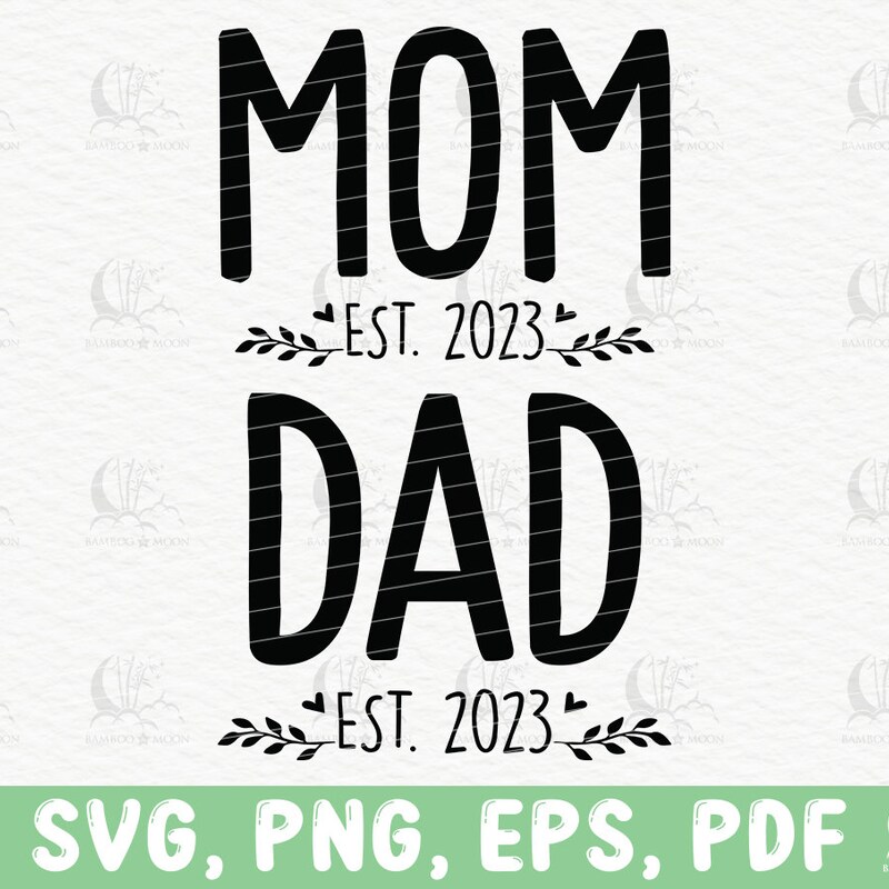 Mom Established Svg - Etsy