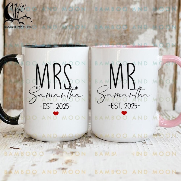 Mr Mrs Mugs - Etsy