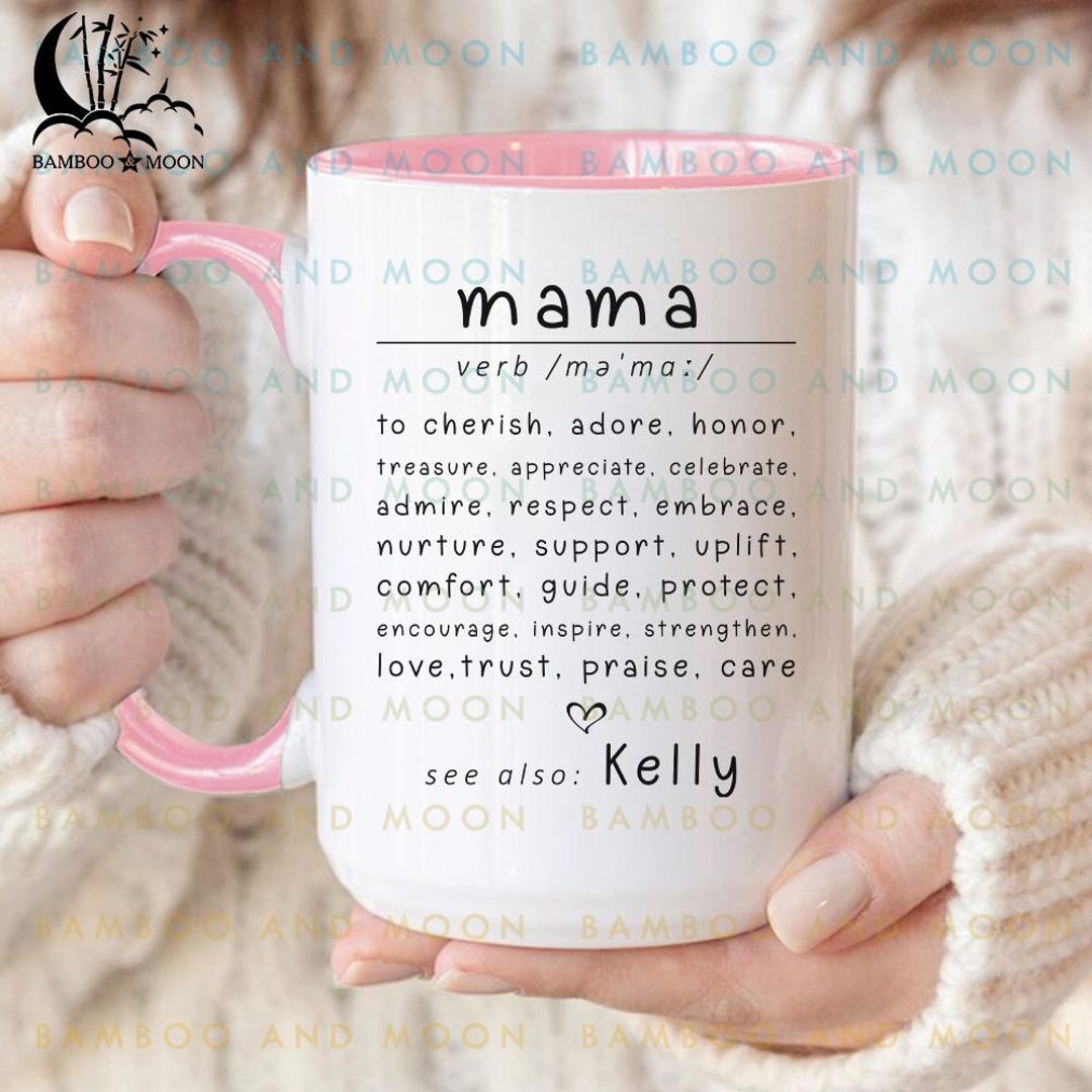 Personalized Mama Verb Mug, Best Mother Mug, Mother's Day Mug, Best Mom ...