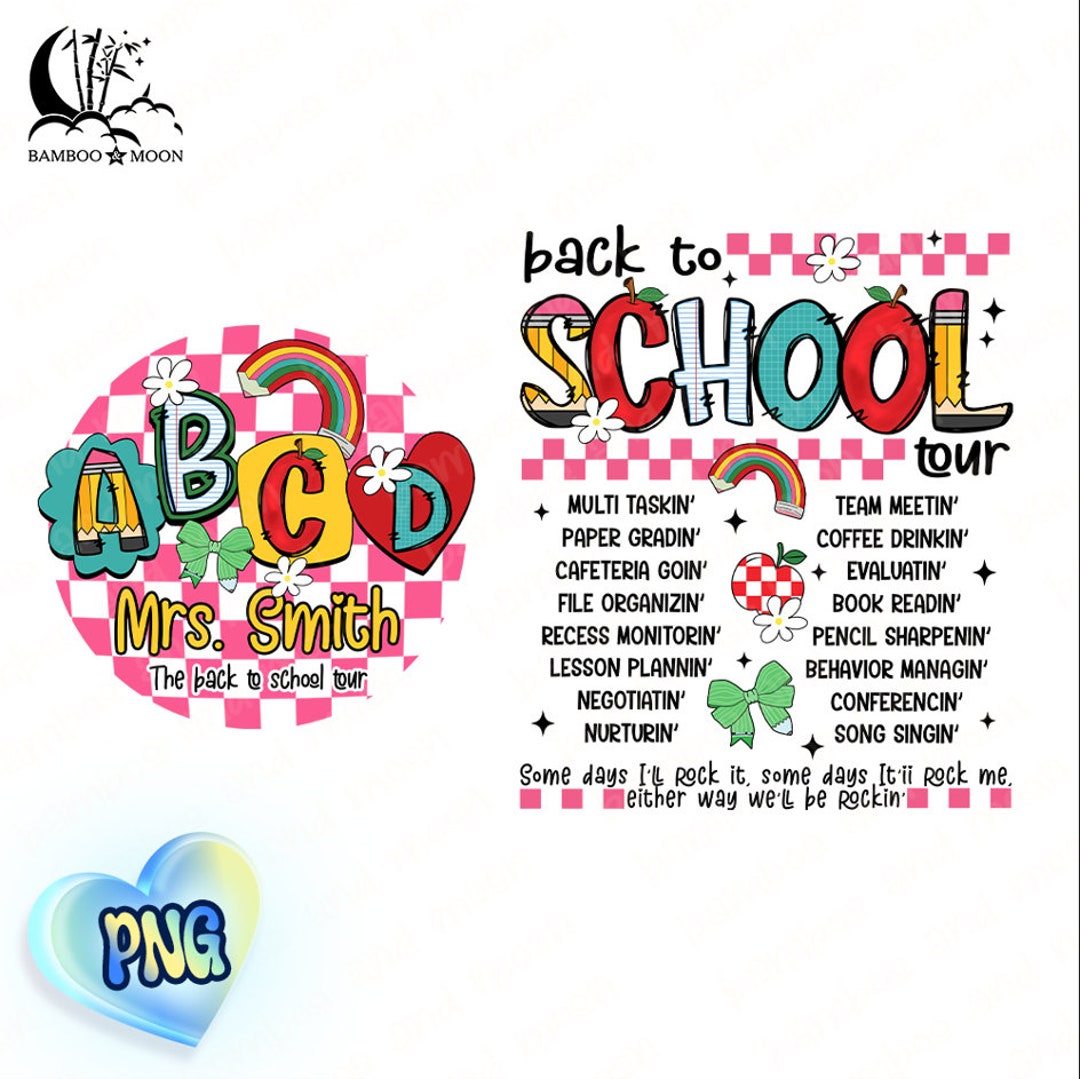 The Back to School Tour PNG, Teacher Png, ABCD Teacher Png, ABCD ...
