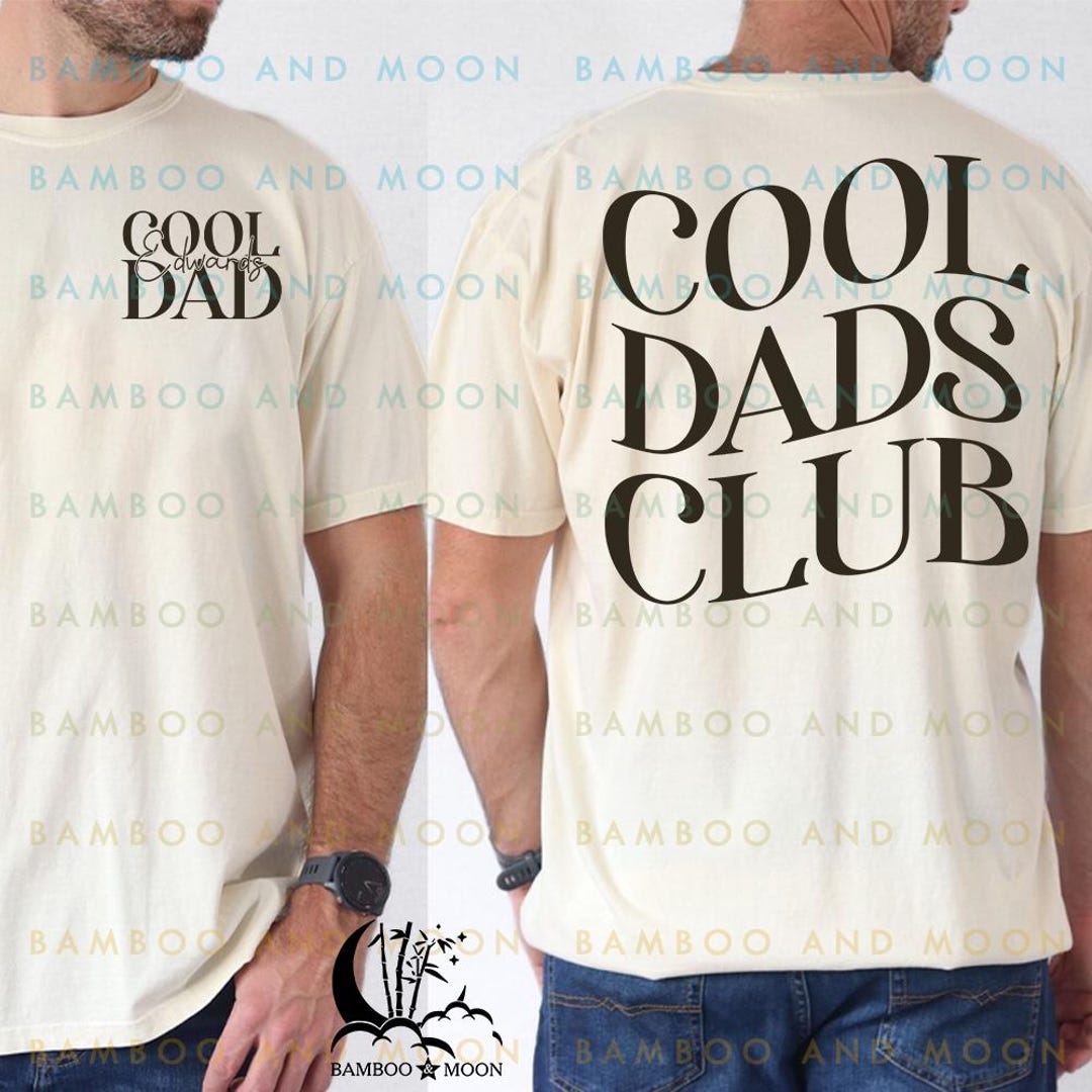Personalized Cool Dads Club Shirt, Dad Shirt, Funny Dad Shirt, Dad ...