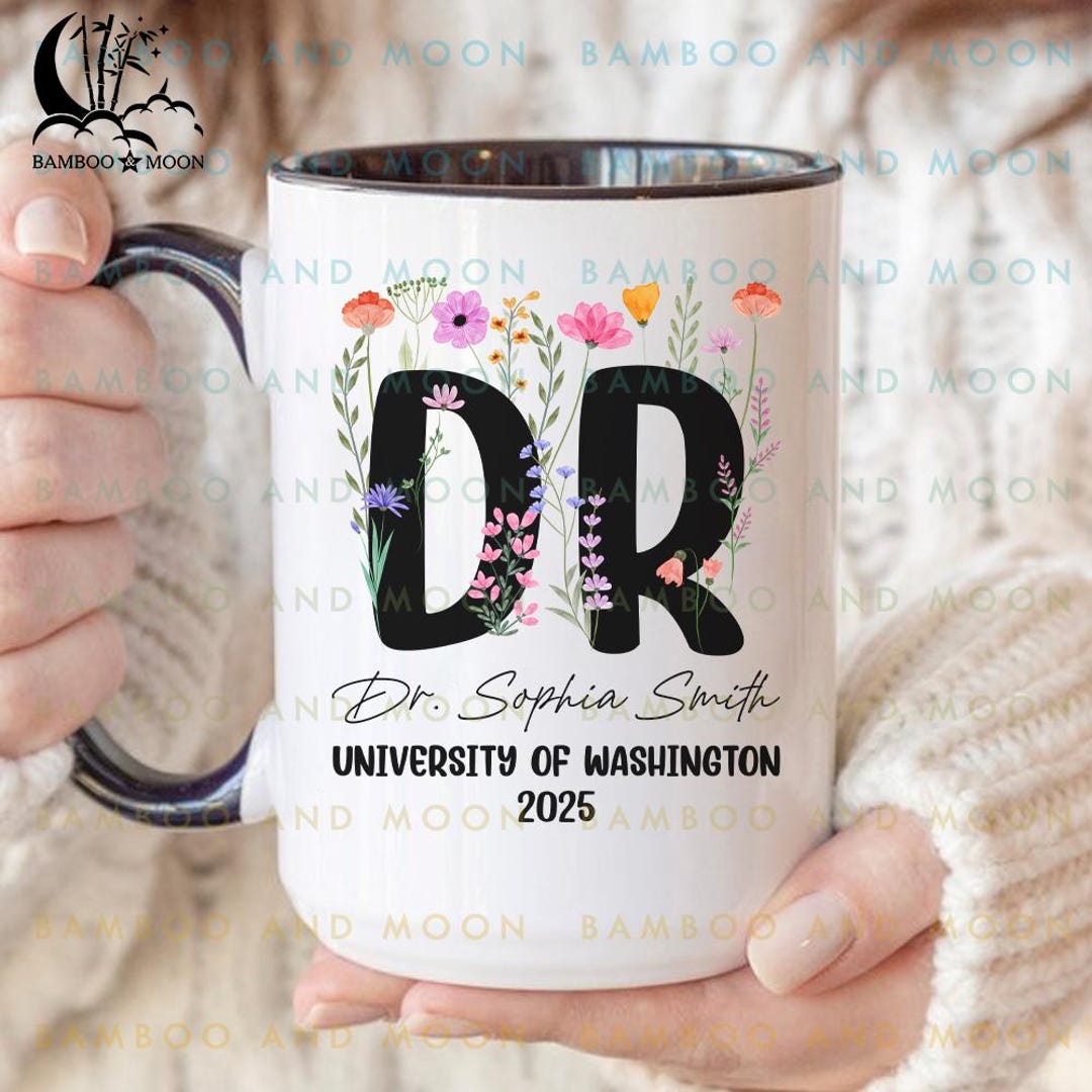 Personalized Doctor Grad Mug, Doctor Grad Gift, New Doctor Gift, New DR ...