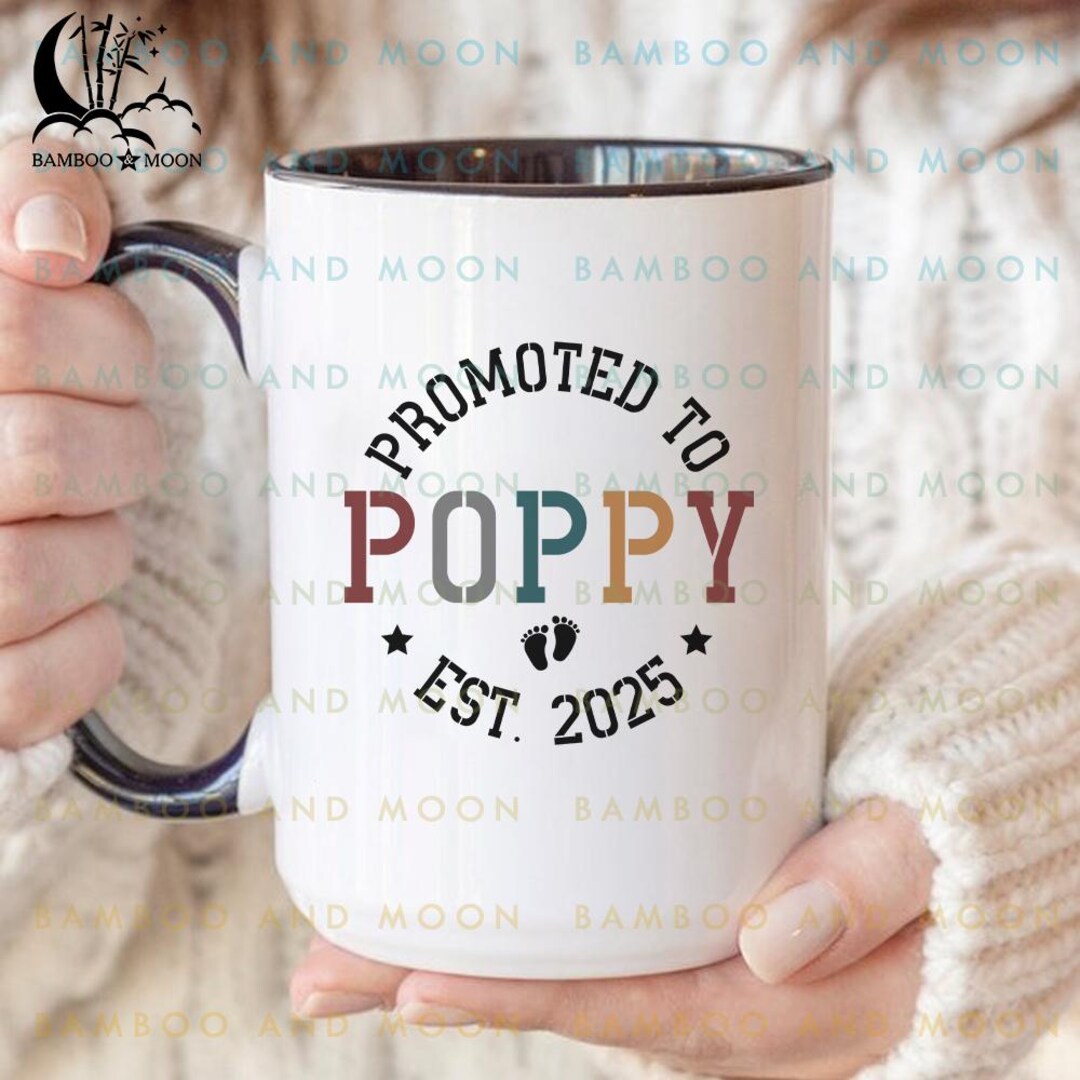 Personalized Promoted to Poppy Mug, Poppy Pregnancy Announcement Gifts ...