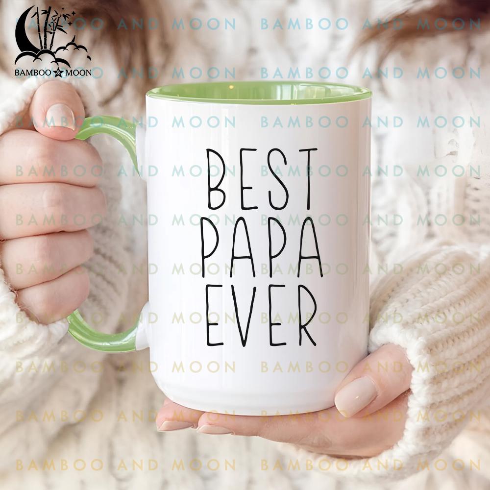 Personalized Best Papa Ever Mug, Custom Papa Cup, Gift for Papa TH1181 ...