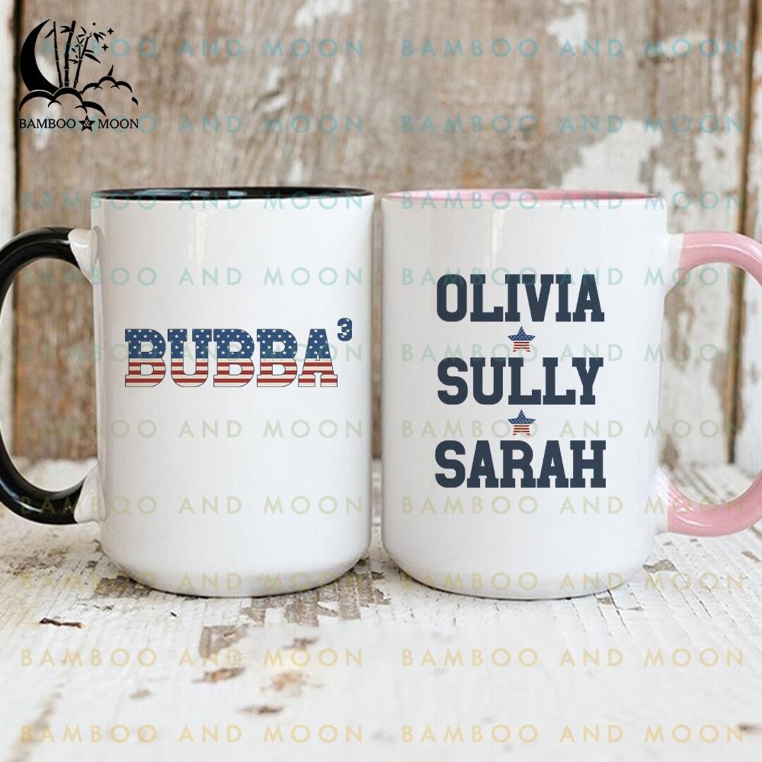 Personalized USA Flag Bubba of 3 Shirt, Bubba Shirt With Three Kids ...