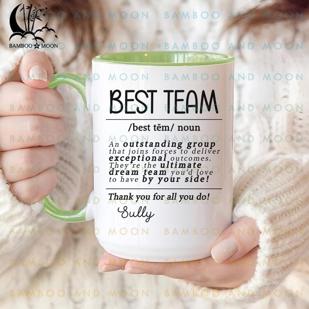 Personalized Best Team Mug, Best Team Definition Mug, Dream Team Coffee ...