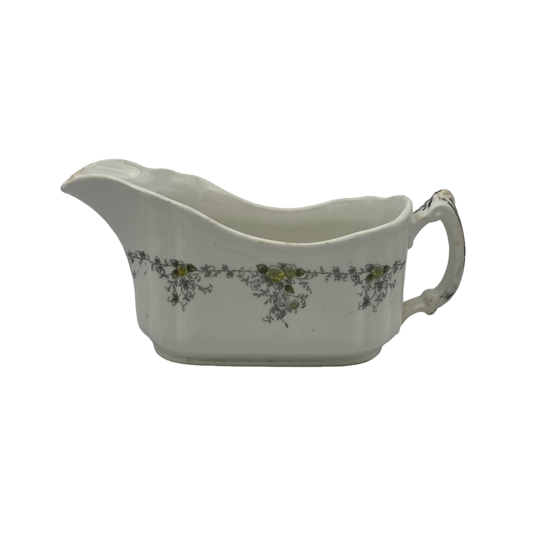Antique Schonbrunn Waterloo Potteries Gravy Boat - Etsy