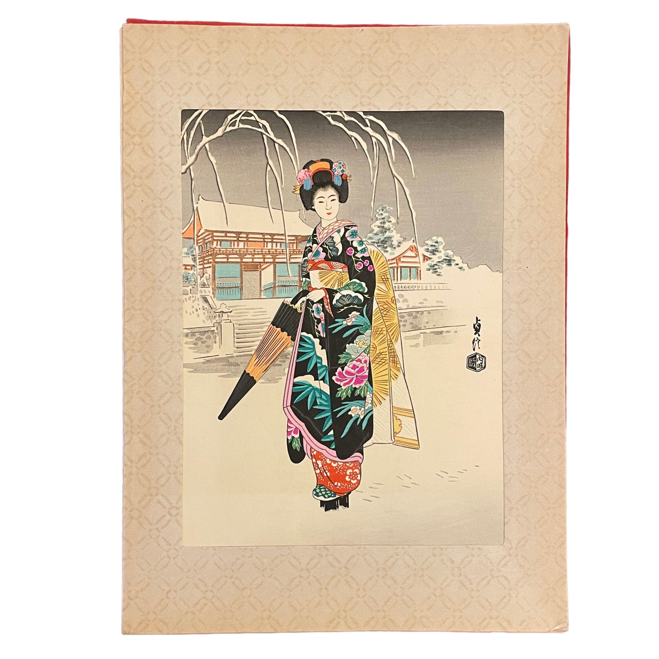 Sadanobu Hasegawa III Four Seasons of Kyoto Geisha Girls - Etsy