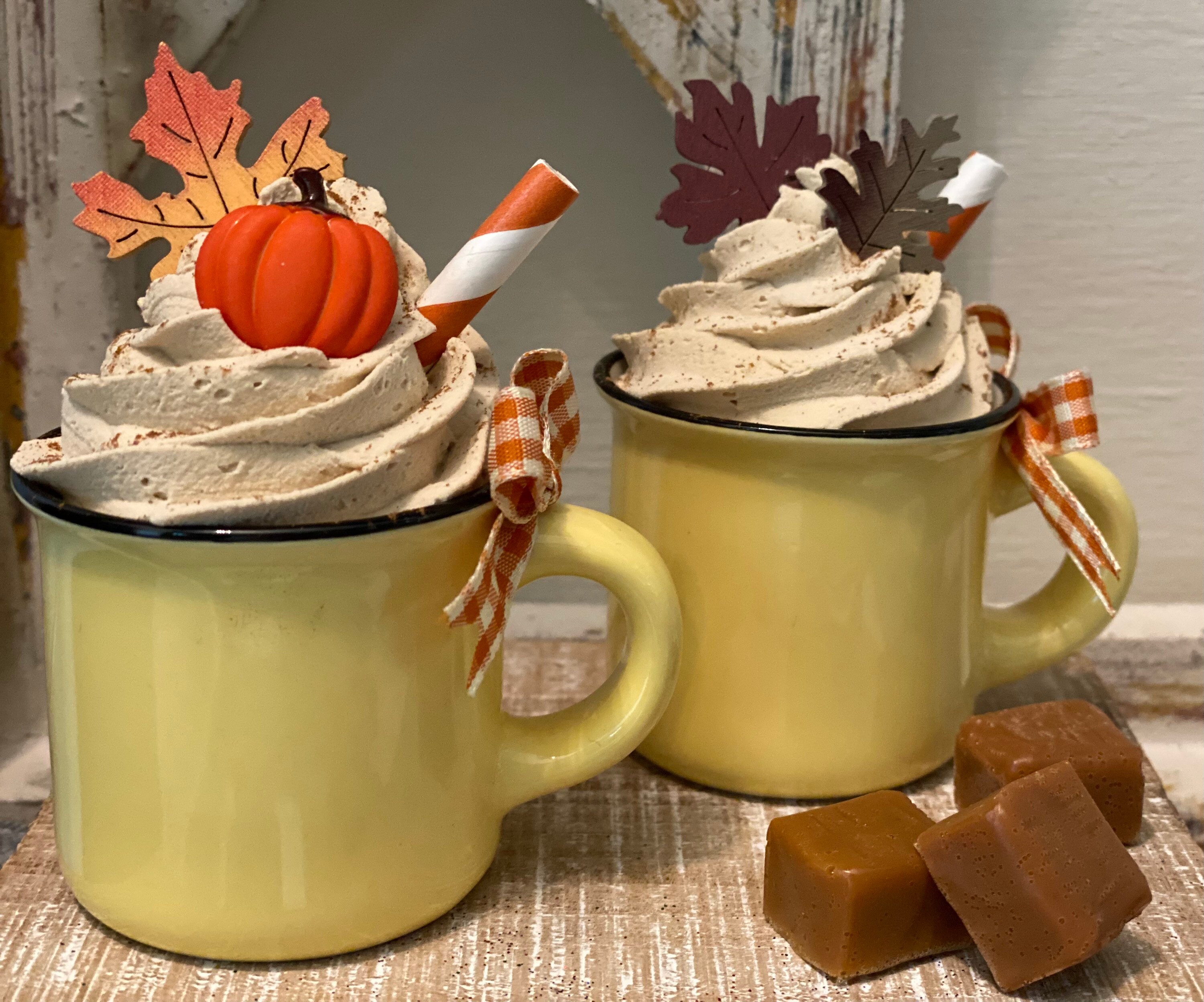 Fall Themed Mini Mug~ Whipped Top~ Thanksgiving~ Fake Bake~ Faux Drink ...
