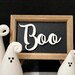 Boo Mini Halloween Sign~ Chalkboard~ Ghost~ Neutral~ Spooky~ Tiered ...