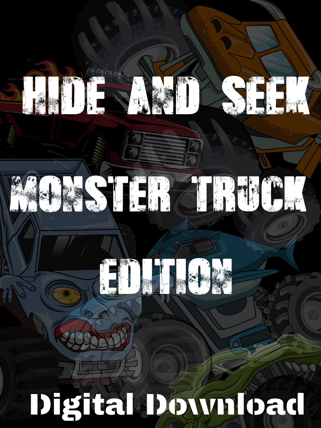 Toddler Learn and Play Activity - Hide and Seek Monster Truck Edition ...