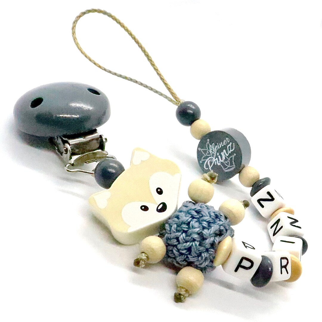 Pacifier Chain With Names for Boys and Girls Smaller Prince - Etsy