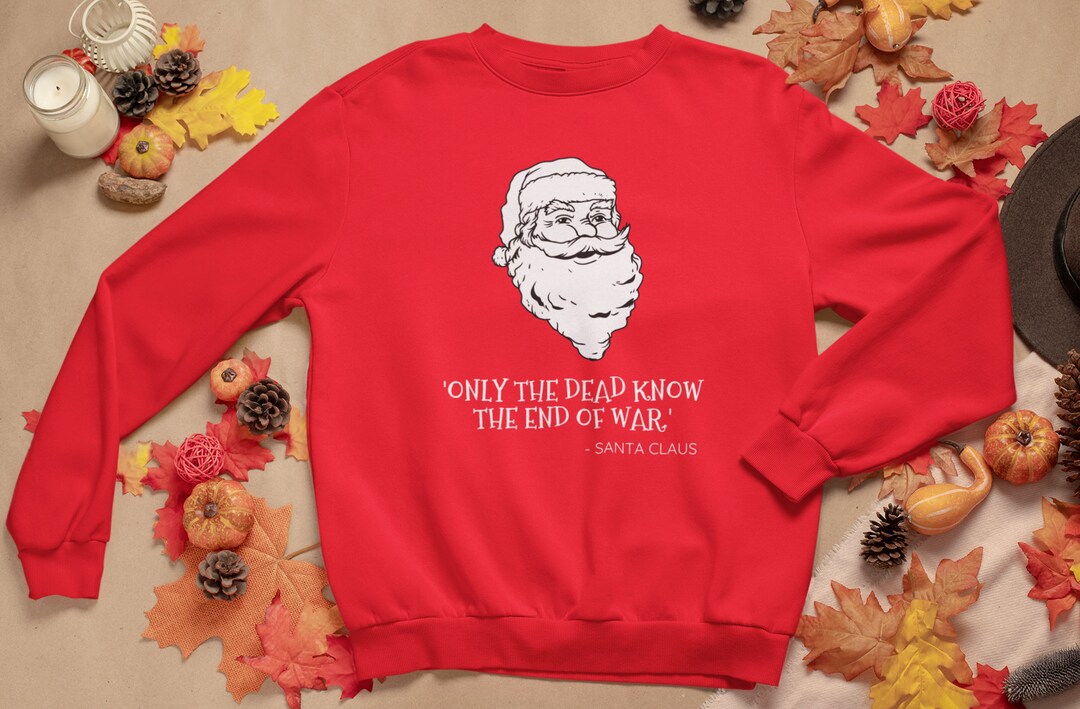 Funny Dark Humor Santa Christmas Quote - Alternative Xmas Sweater ...