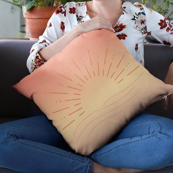 Beach Sunset Pillow - Etsy