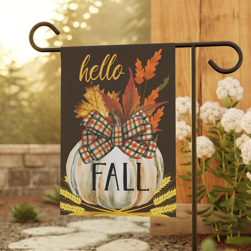 Fall Garden Flag - Etsy