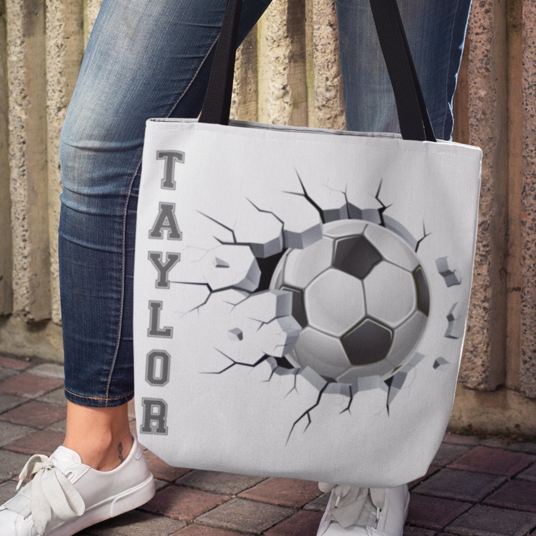 Sports Tote Bag, Personalized Soccer Tote, Custom Soccer Player Tote ...