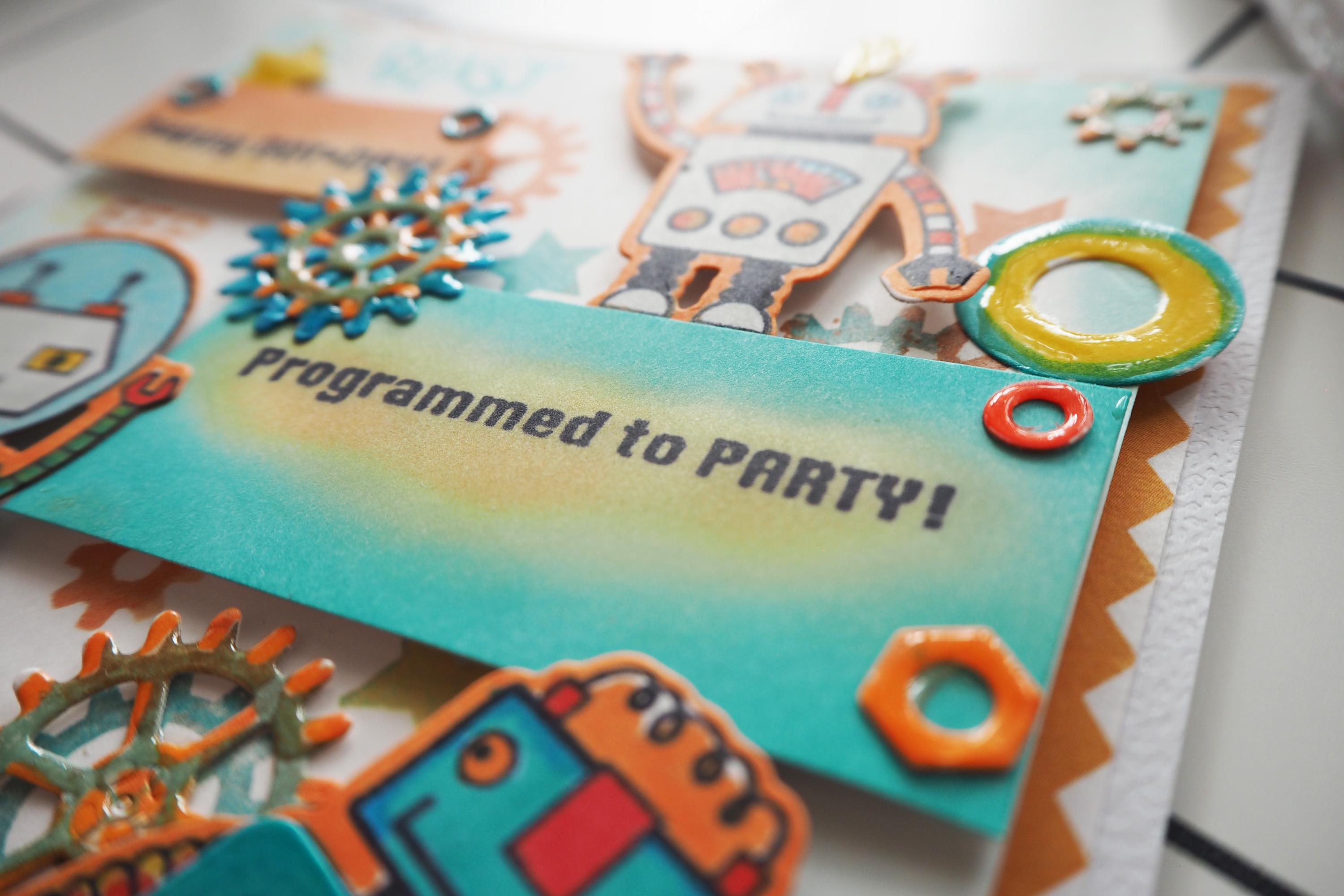 Robot Birthday Card - Etsy