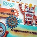 Robot Birthday Card - Etsy