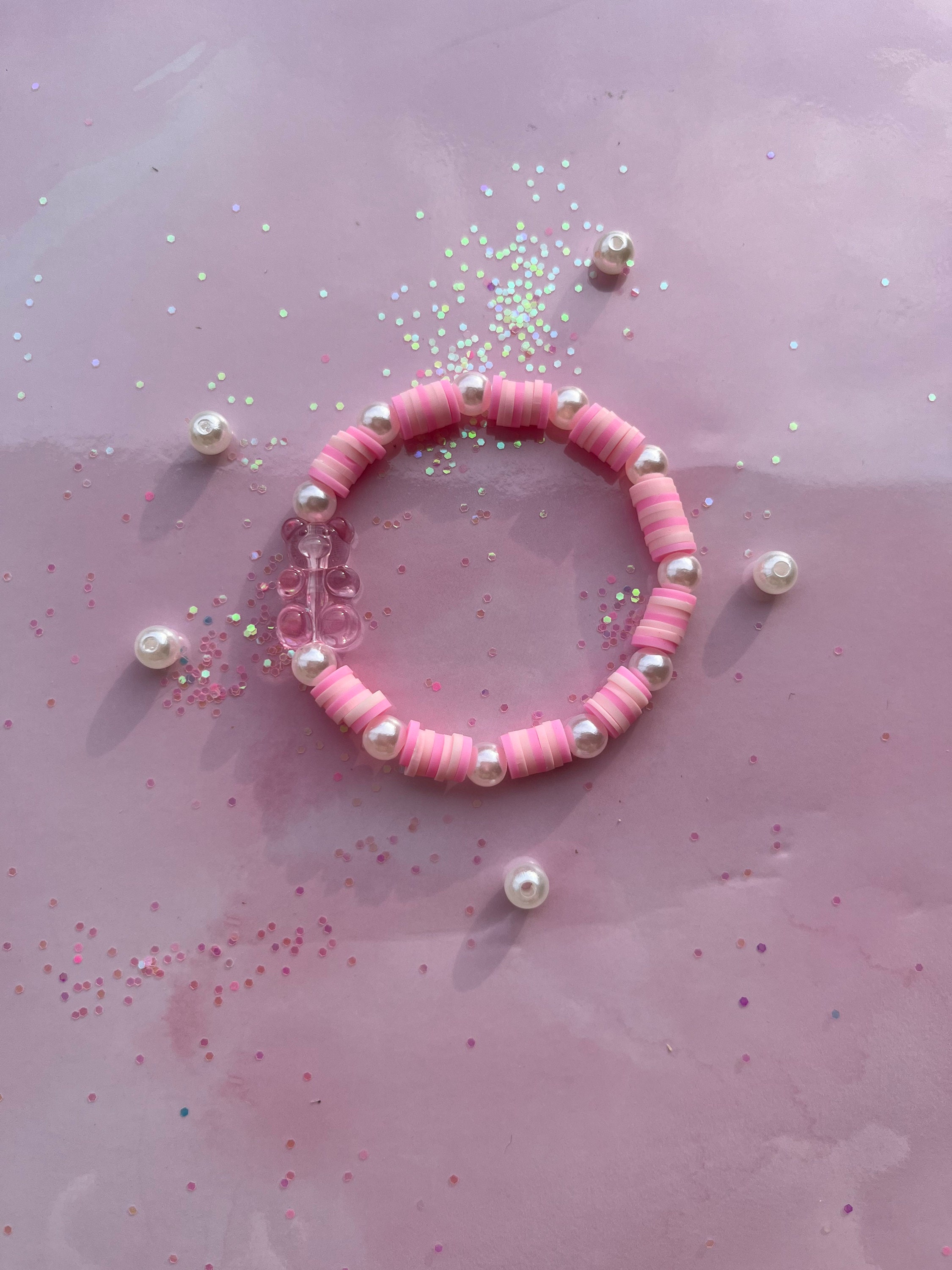 Gummy Bear Pearl Clay Bead Bracelets - Etsy