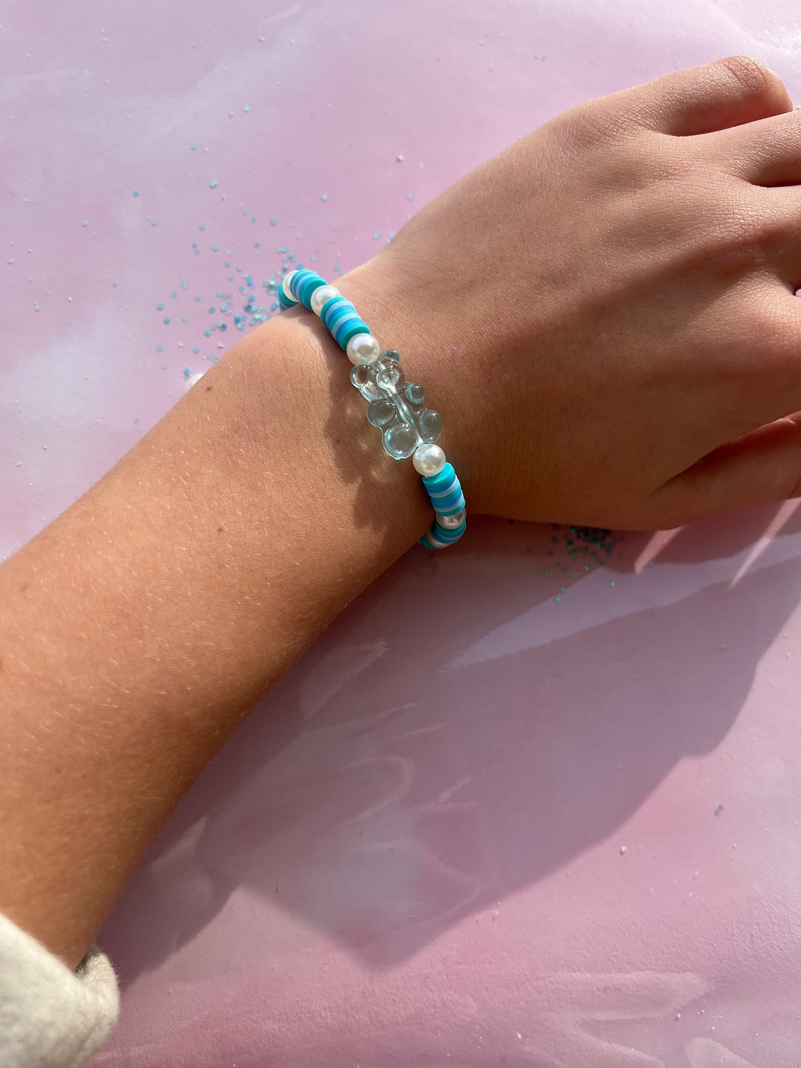 Gummy Bear Pearl Clay Bead Bracelets - Etsy