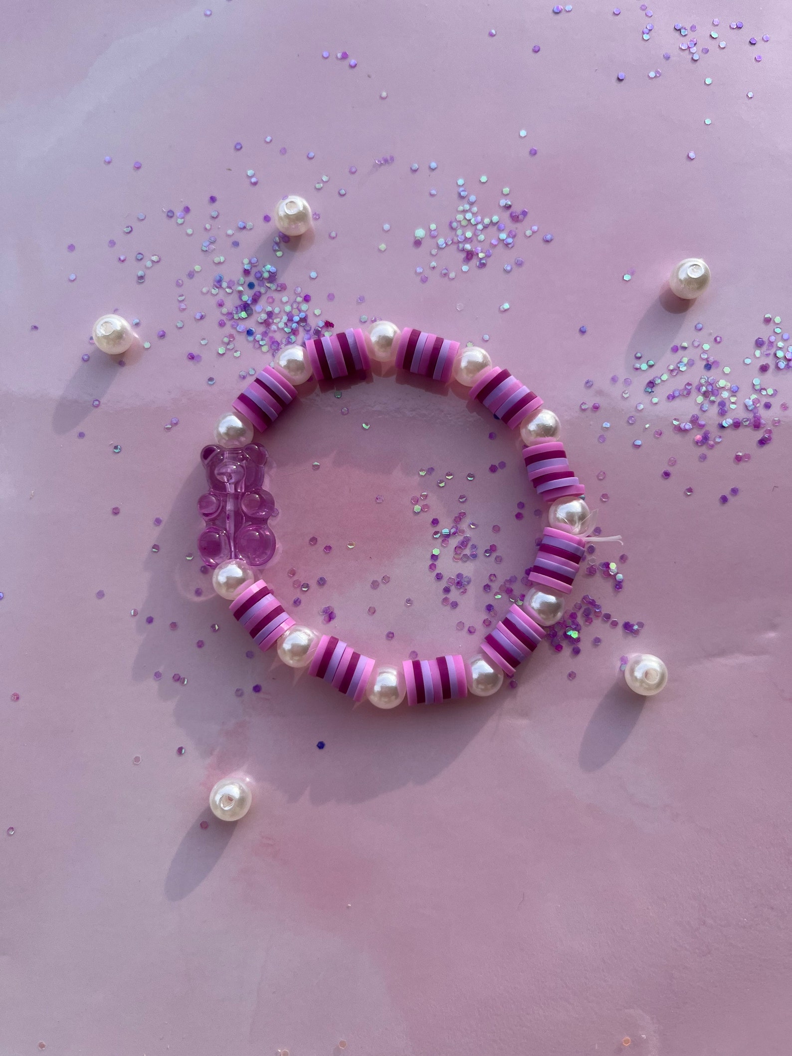 Gummy Bear Pearl Clay Bead Bracelets - Etsy