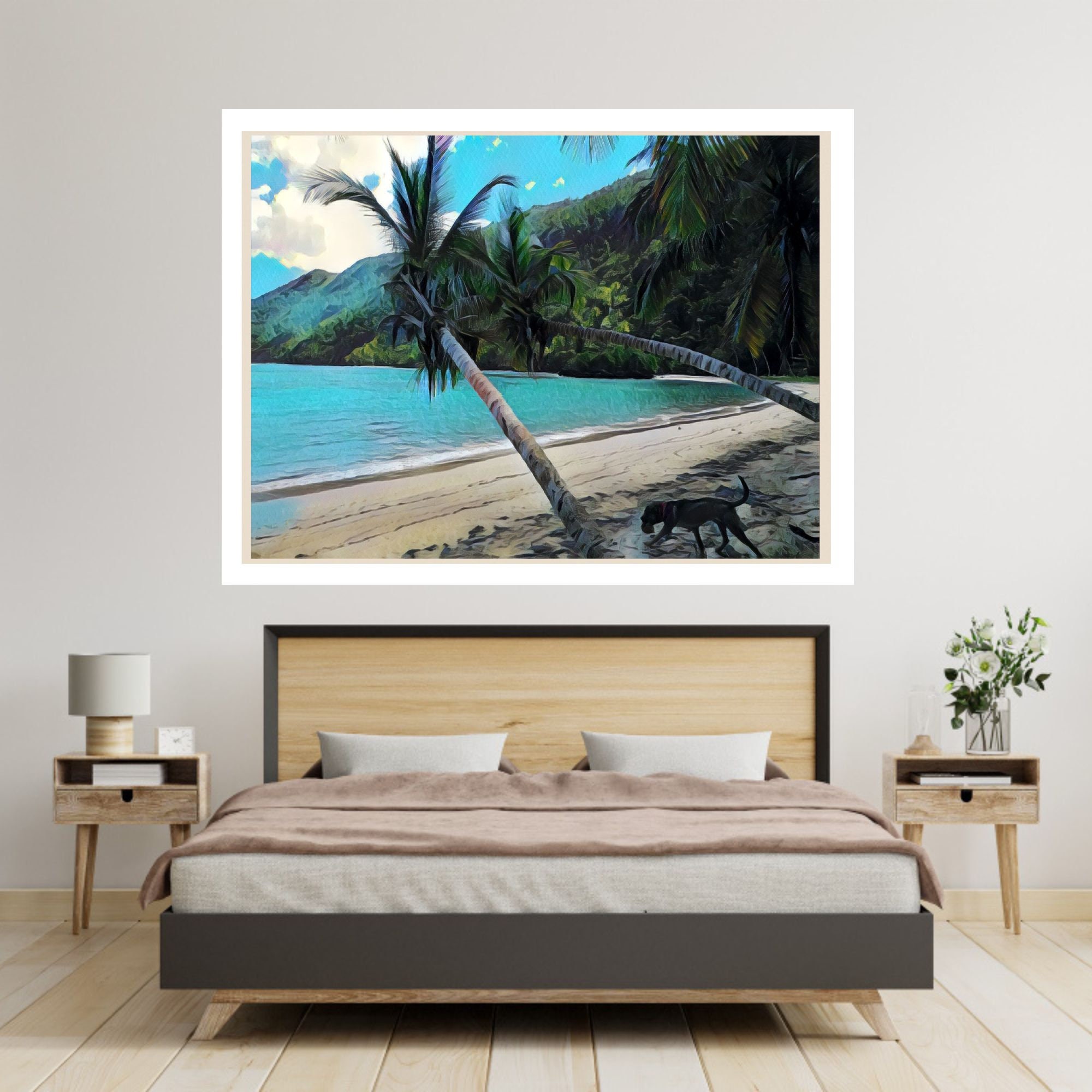Ermitaño Beach Print, Wall Art, Caribbean Beach, Caribbean Wall Art ...