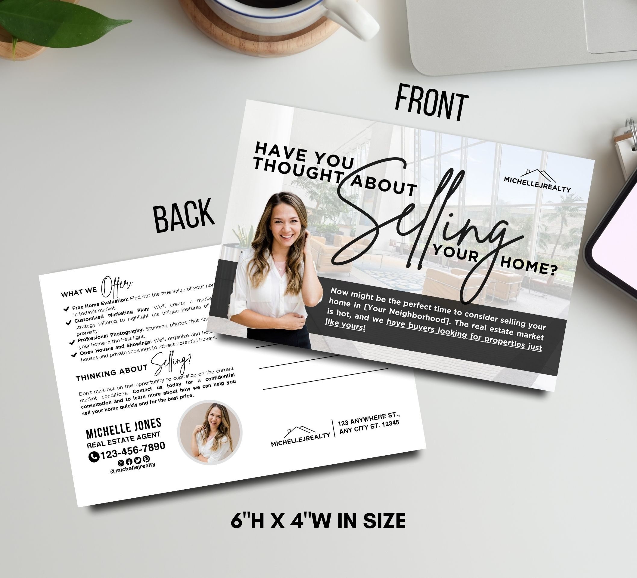 Real Estate Marketing Postcard to Find Potential Sellers, Neighborhood ...