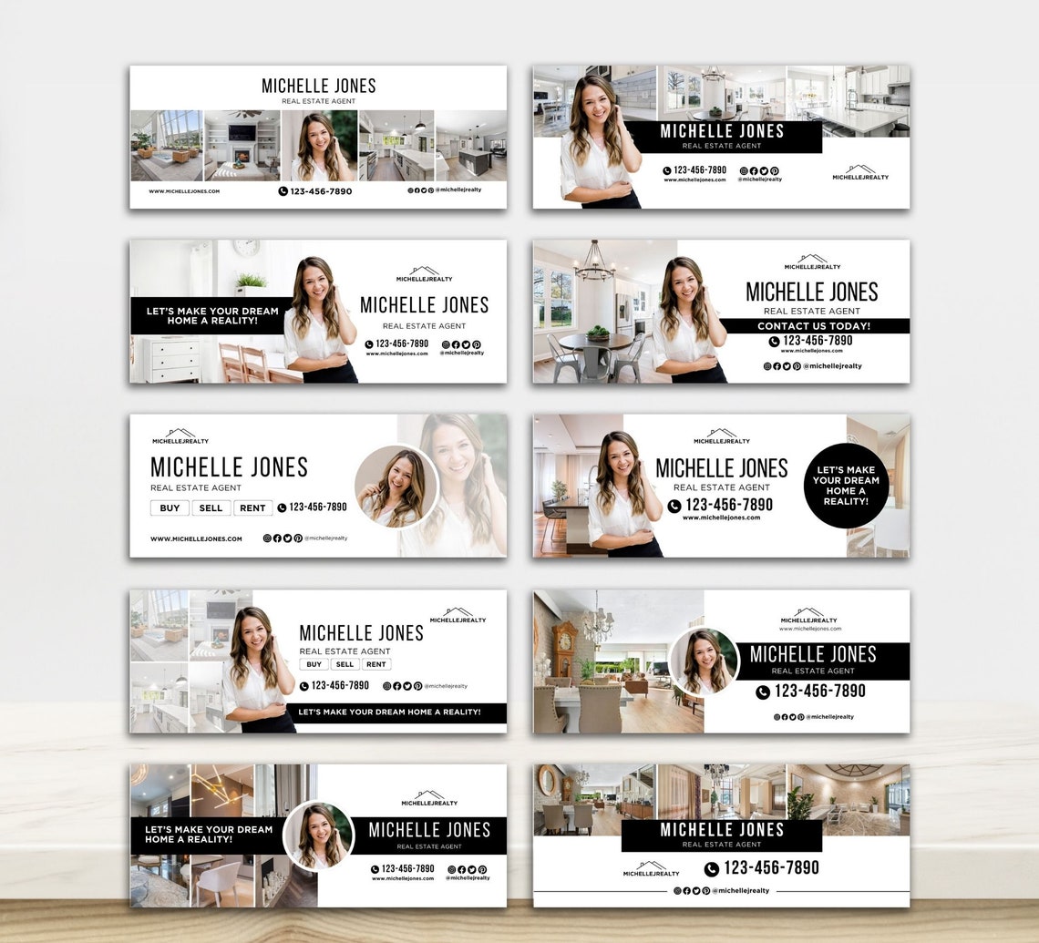 Modern Real Estate Facebook Cover, Minimalist Real Estate Template ...