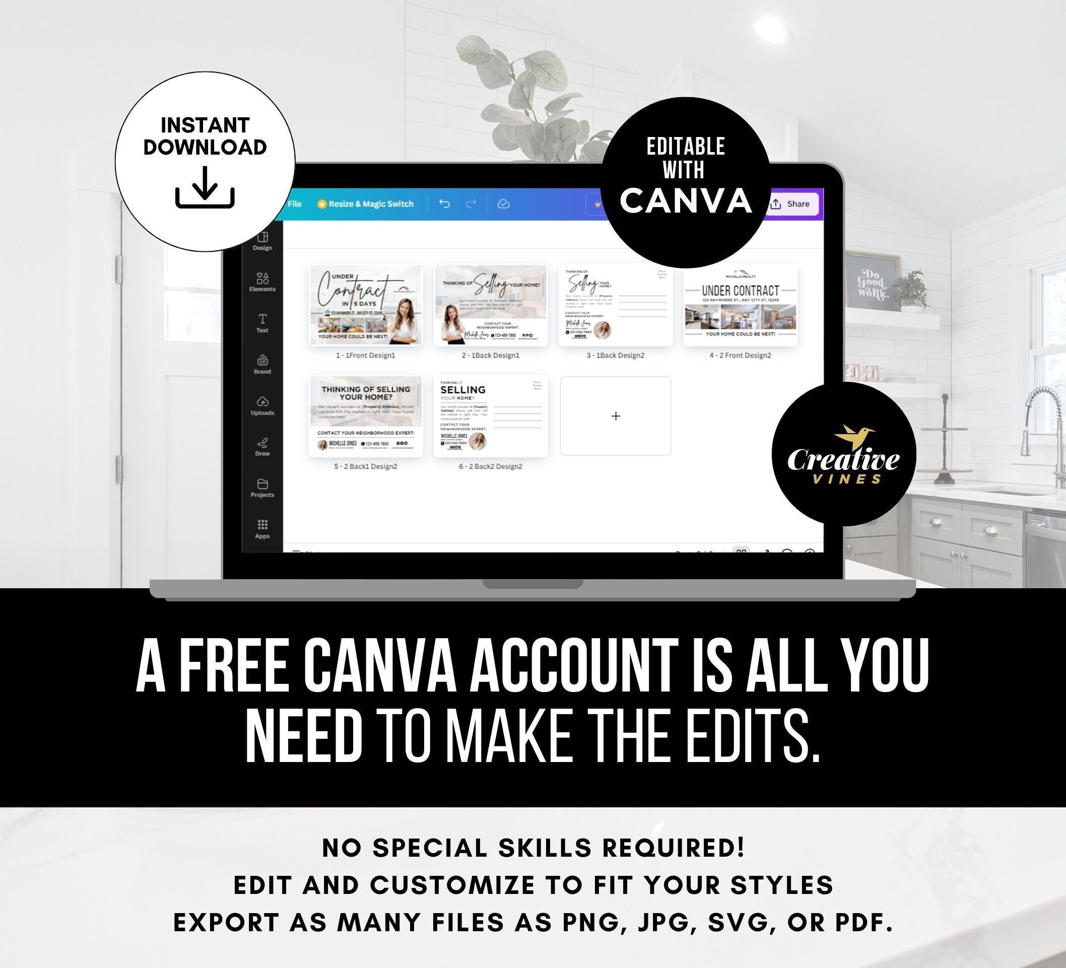 Under Contract Real Estate Postcard, Under Contract Postcard, Real ...